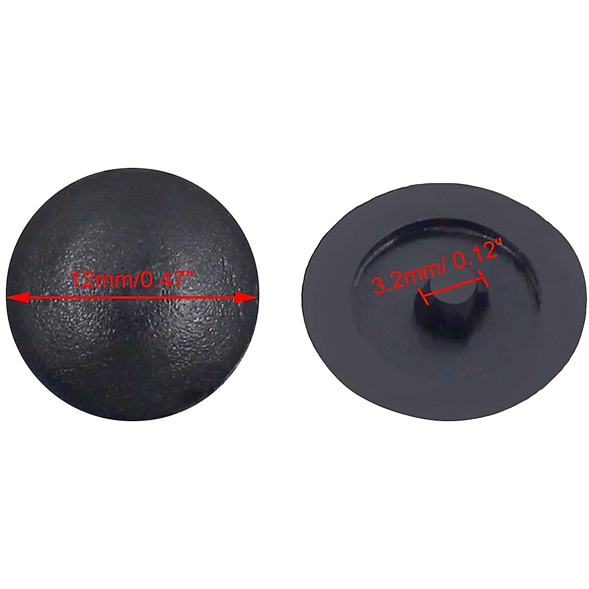 Persberg 100pcs Screw Caps Black Covers, Self-Tapping Waterproof Screw Cap Cover for Phillips Screws, Suitable for Wall mounting Photo Frame Decoration Kitchen Cabinet wardrobes Home Furniture (254)