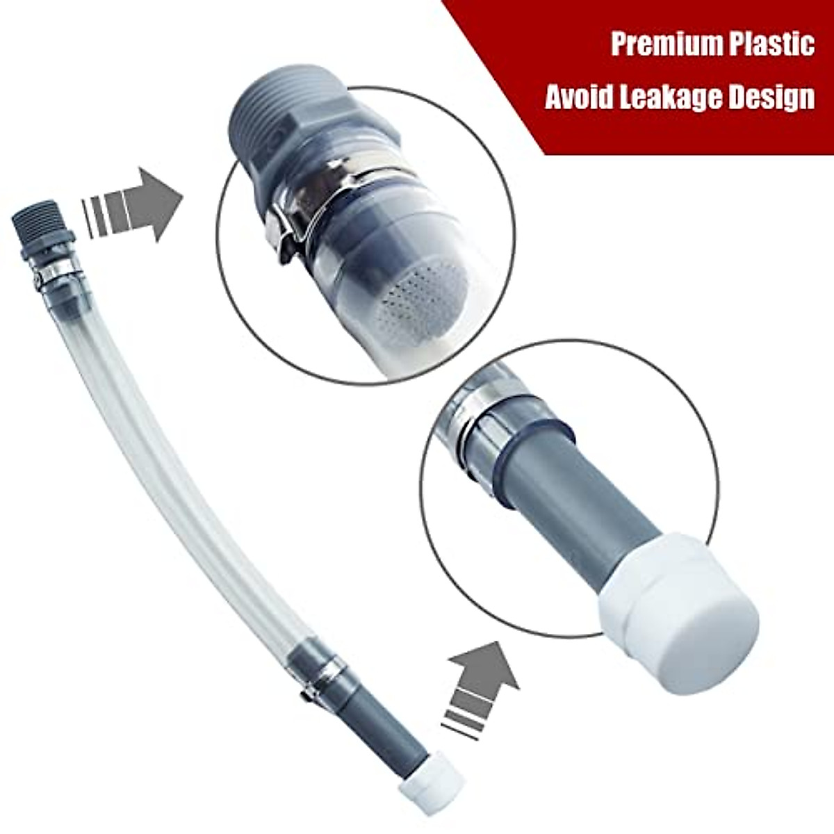 Mapleza Racing Fuel Jug Hose For Vp Racing Fuel Jug, Jegs Jugs, LC2 Jugs, Scribner Fuel Jugs, Upgraded Filter Design