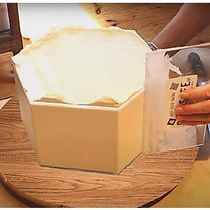 CAKESAFE 10.25 Inch Hexagon Acrylic Disk Set – 2-10.25” Clear ¼” Acrylic Buttercream Disks – Perfect Tool to Smooth the Frosting on Your Cakes, Disk Size and Perimeter Border Engraved on all Disks