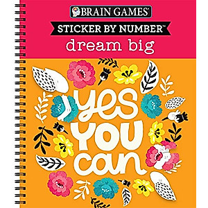 Brain Games - Sticker by Number: Dream Big