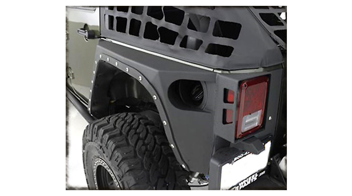 Smittybilt XRC Rear Corner Armor for Jeep Wrangler TJ | Heavy-Duty ...