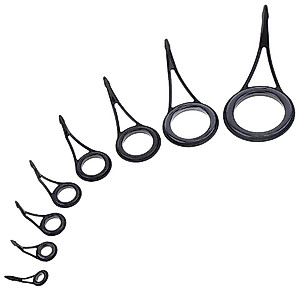 OriGlam Fishing Rod Guides Sets, Rod Repair Kit Rod Guide Tip Repair Kit, Rod Part Fishing, Spinning Rod Guides Tip Ceramic Guide, Fishing Rod Repair Kit