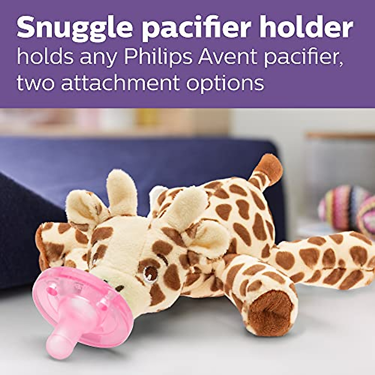 Philips Avent Natural Baby Bottle with Natural Response Nipple, Pink Baby Gift Set with Snuggle, SCD838/03