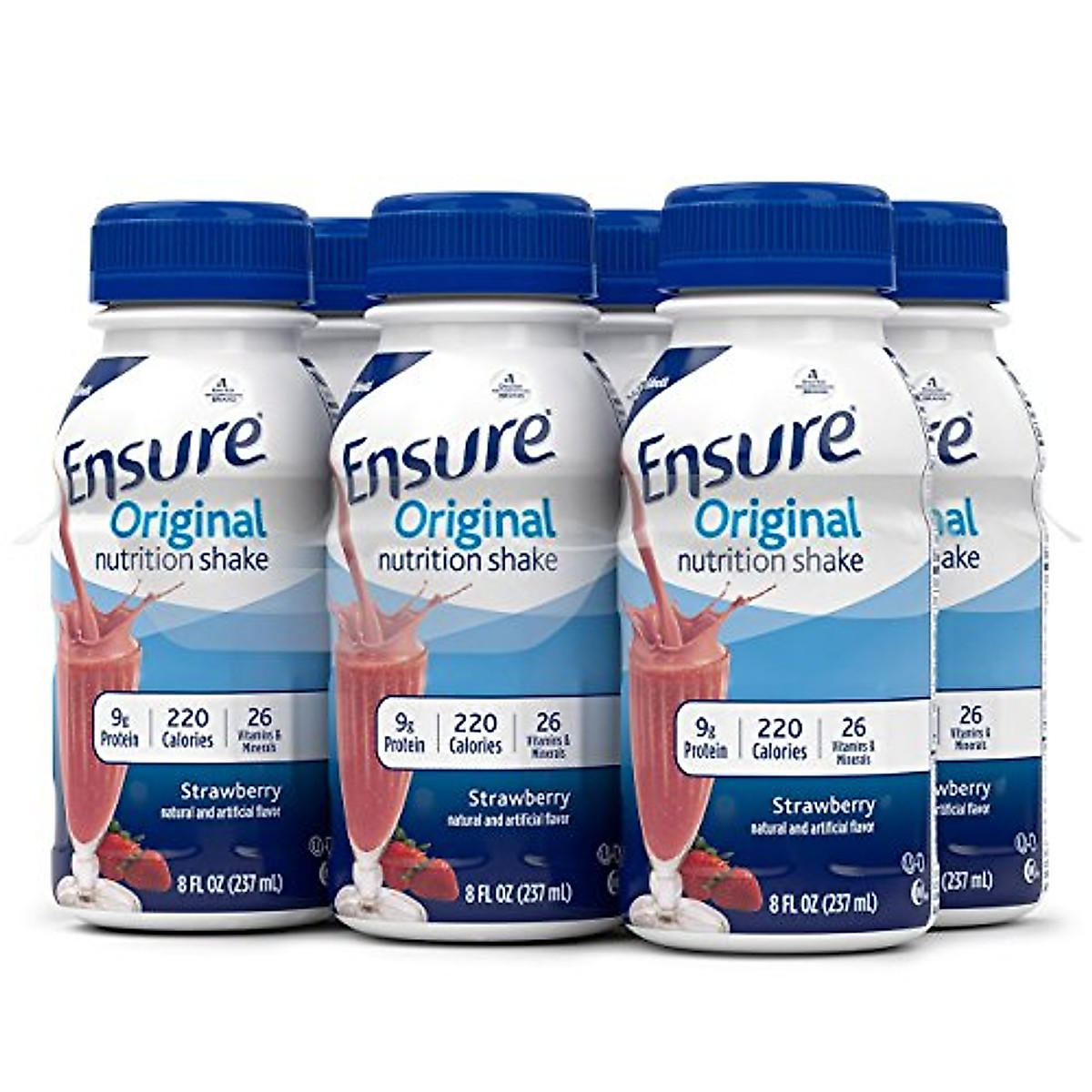 Ensure Original Nutrition Shake, Strawberry, 8 Ounces, 6 Count