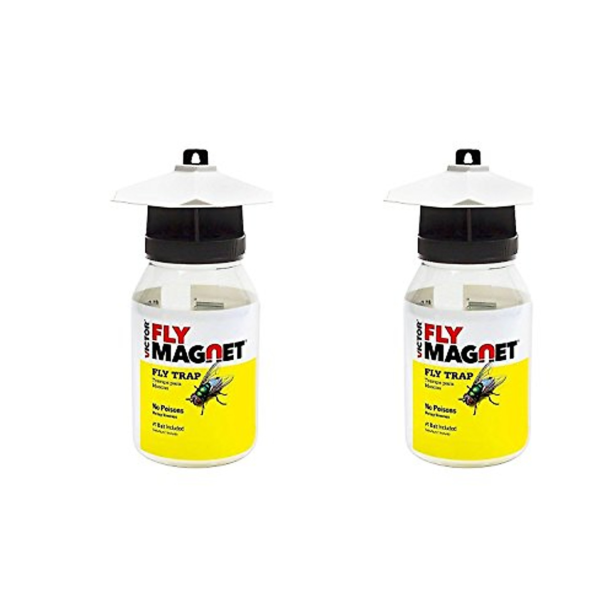 Victor M380 Fly Magnet 1-Quart Reusable Trap With Bait(2Pack)