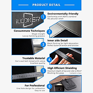 iLooker-24P 24 inch Pro Edition LCD LED Video Monitor Hood Sunshade Sunhood for Dell HP Viewsonic Philips Samsung LG EIZO NEC ASUS ACER BENQ AOC Lenovo, Fits Monitor Frame Width 550-565mm