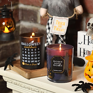 Pumpkin Scented Candle Gift Fall Halloween 10oz Soy Wax Jar Candles Premium Candle for Home (home)