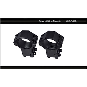 Tactical Scorpion Gear TSG-GMD01B 1" Aluminum Scope Laser Dovetail Mount - Black