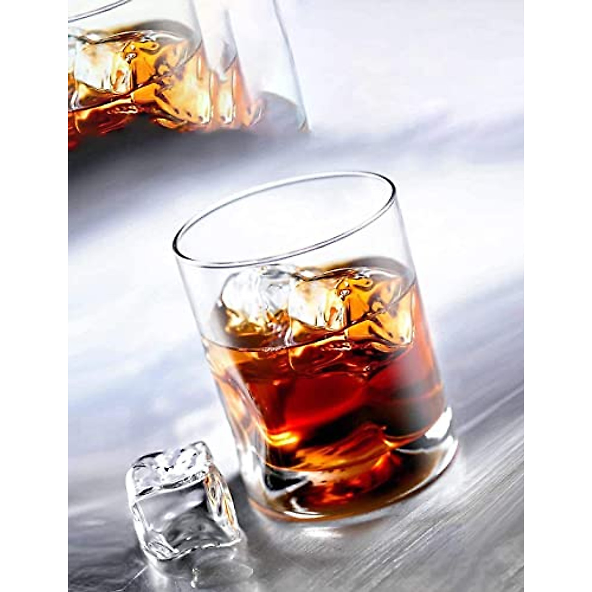 Clear Fake Ice Cubes, 100 PCS 1.0" Plastic Ice Cubes Acrylic Clear Ice Rock Diamond Crystals Square Fake Ice Cubes Display for Home Decoration Wedding Centerpiece Vase Fillers by DomeStar