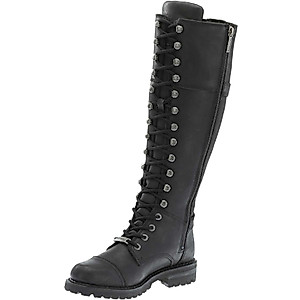 Harley-Davidson Footwear Women's Beechwood Leather Motorcycle Fashion Boot, Black, 10