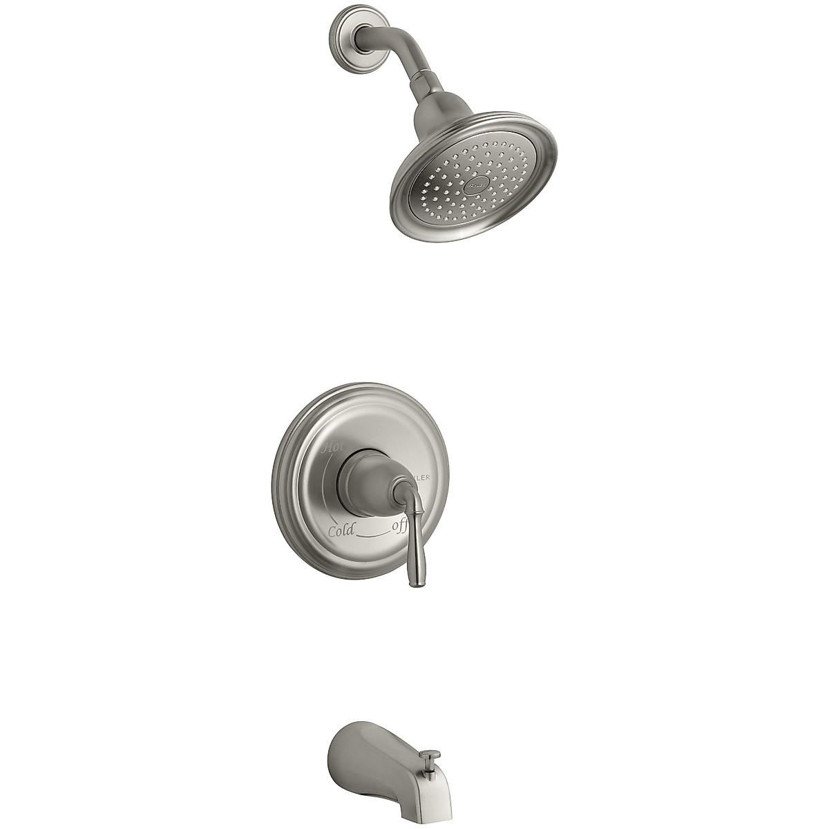 Kohler TS395-4S-BN Devonshire Rite-Temp Bath and Shower Valve Trim with Lever Handle