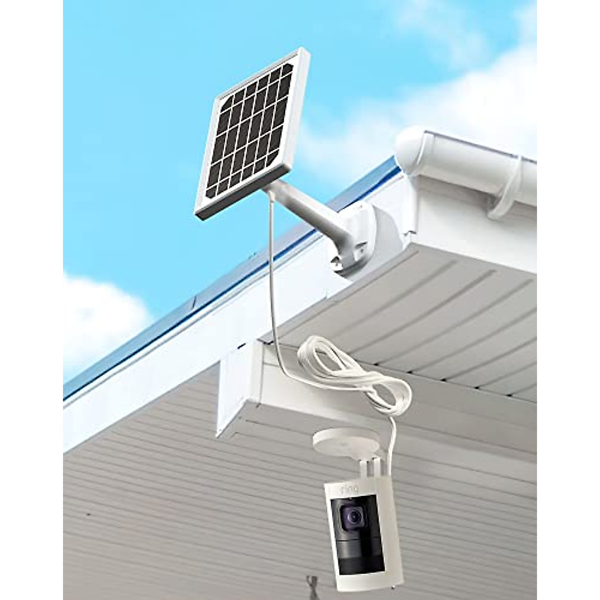 Solar Panel for Ring Camera, Camera Solar Panel Charger for Ring Stick Up Cam Battery & Spotlight Cam Battery(No Camera)