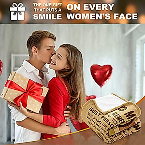 Anniversary Birthday Gift for Her Wife Gifts from Husband Romantic I Love You Weeding Gift for Women to My Wife Super Soft Flannel Throw Blankets for Christmas Valentines Mothers Day