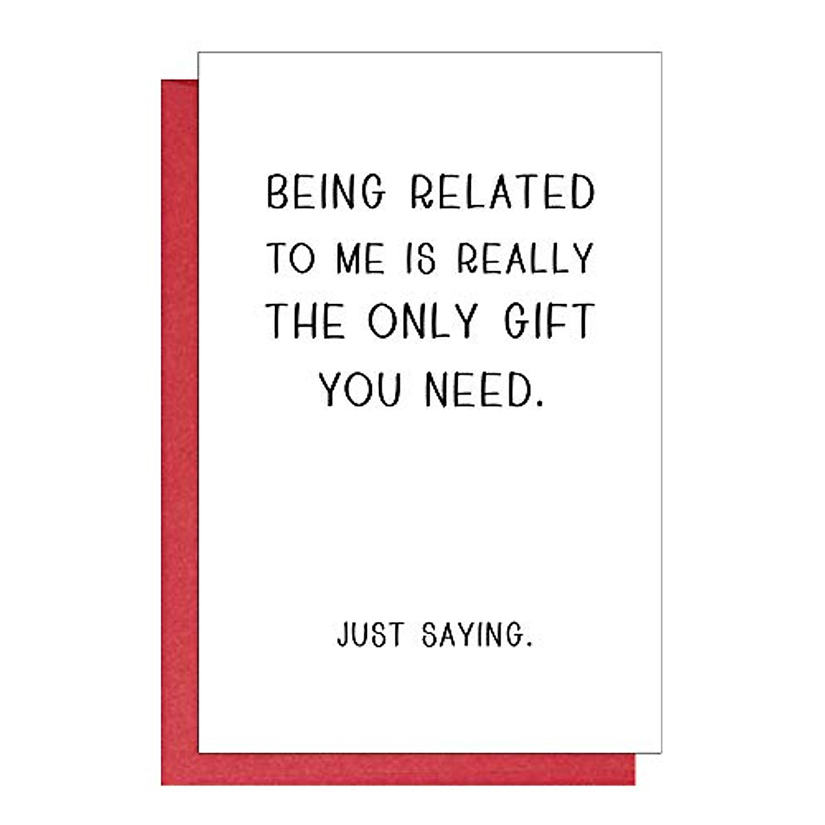 Maplelon Funny Birthday Card for Brother, Joke Bday Card for Sister, Hilarious Happy Birthday Card for Cousin