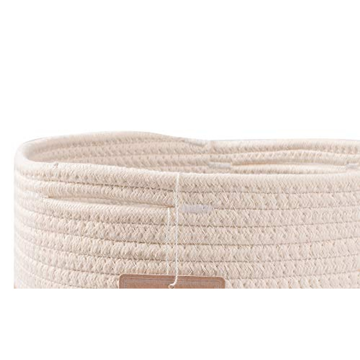 CubesLand Woven Baskets for Organizing /Storage 11x11'' for Cube Storage Organizer/Shelves,Cube Shelves Cloth Closet Basket Bins, Rope Storage Bins 4 Packs Off White