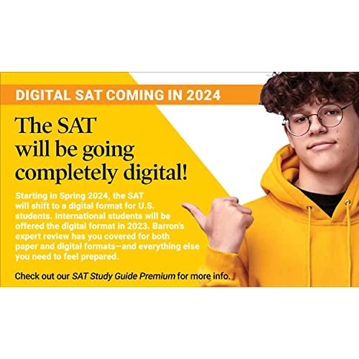 SAT Study Guide Premium, 2023: Comprehensive Review with 8 Practice Tests + an Online Timed Test Option (Barron's SAT Prep)