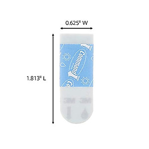 Command Small Refill Adhesive Strips, Damage Free Hanging Wall Adhesive Strips for Small Outdoor Wall Hooks, No Tools Removable Adhesive Strips for Living Spaces, 16 Command Strips