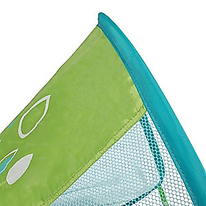 SwimWays Baby Spring Float with Canopy - Inflatable Float for Children with Detached Floating Toys and UPF Sun Protection - Aqua/Green