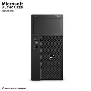 Dell Precision 3620 Tower Busines PC, Intel Quad Core i7-6700 up to 4.0GHz, 16G DDR4, 512G SSD, HDMI, DisplayPort, Windows 10 Pro 64 Bit-Multi-Language Supports English/Spanish/French(Renewed)