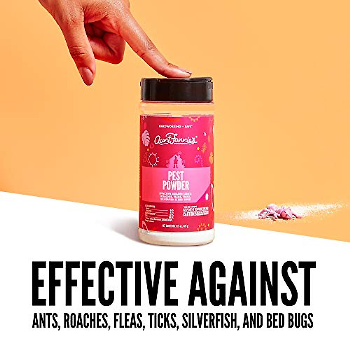 Aunt Fannie’s Pest Powder, Indoor and Outdoor Use, 11.5 Oz (Single)