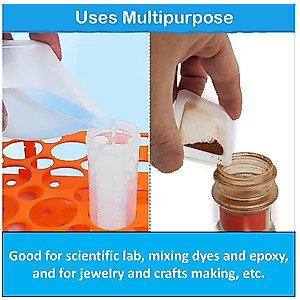 Medium 3.5" Square Polystyrene Weigh Boats, Weighing Dishes, Weighing Boats with Easy-Pour Spout, Anti-Static Disposable Tray, 100ml (120 pcs)