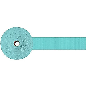 Amscan Party Crepe Streamer, Robin's Egg Blue, 1Ct, 500'