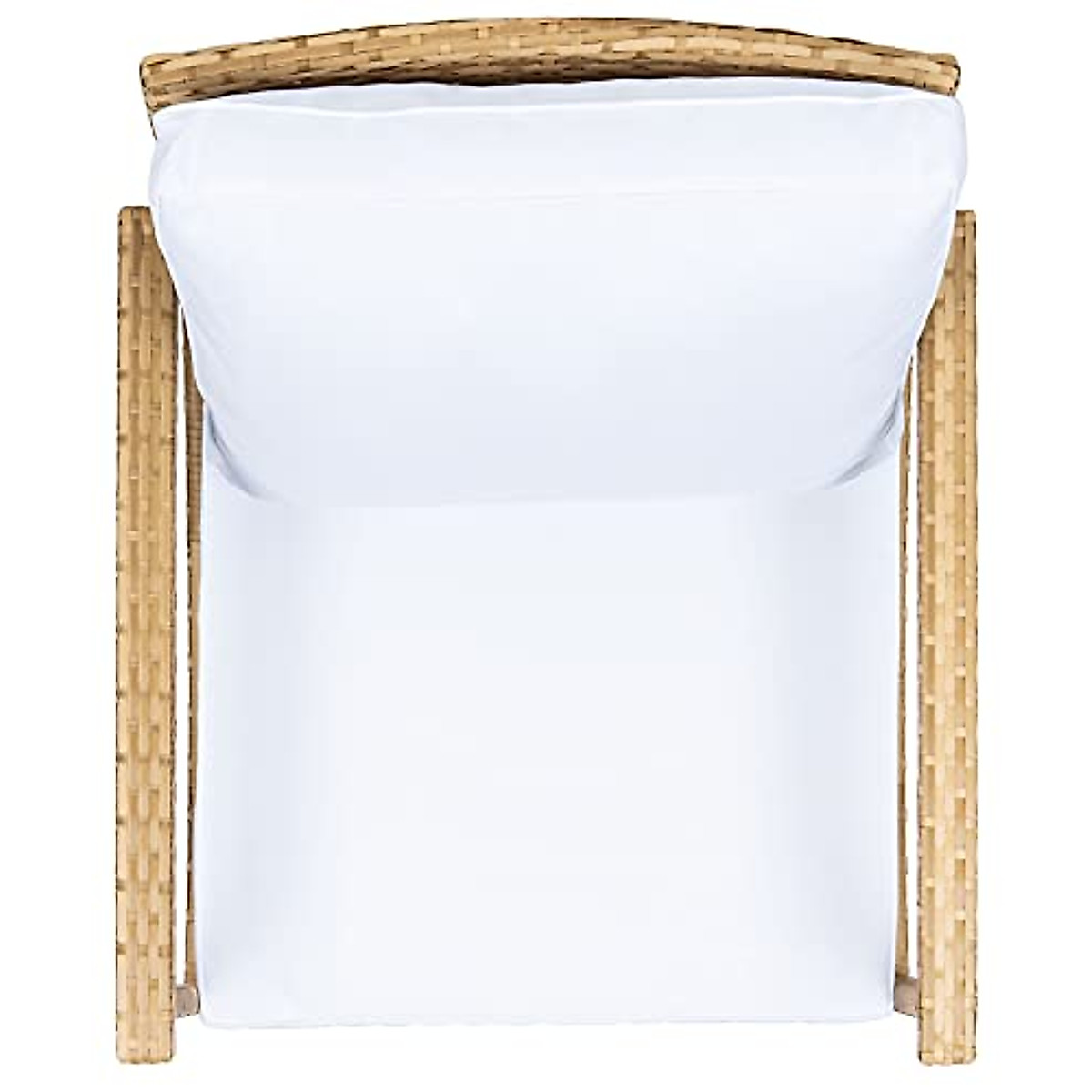 Safavieh Outdoor Collection Daire Natural/White Cushion Rocking Chair PAT7721D