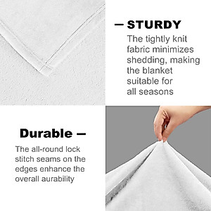 Bunny Blanket for Girls Kids, Flannel Rabbit Blankets Gifts, Floral Daisy Bunny Throw Blanket for Sofa Couch Bed Living Room Soft Warm Cozy Bunny Decor 60" x 50"