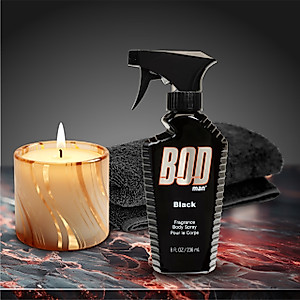BOD Man Fragrance Body Spray, Black, 8 fl oz (Pack of 2)