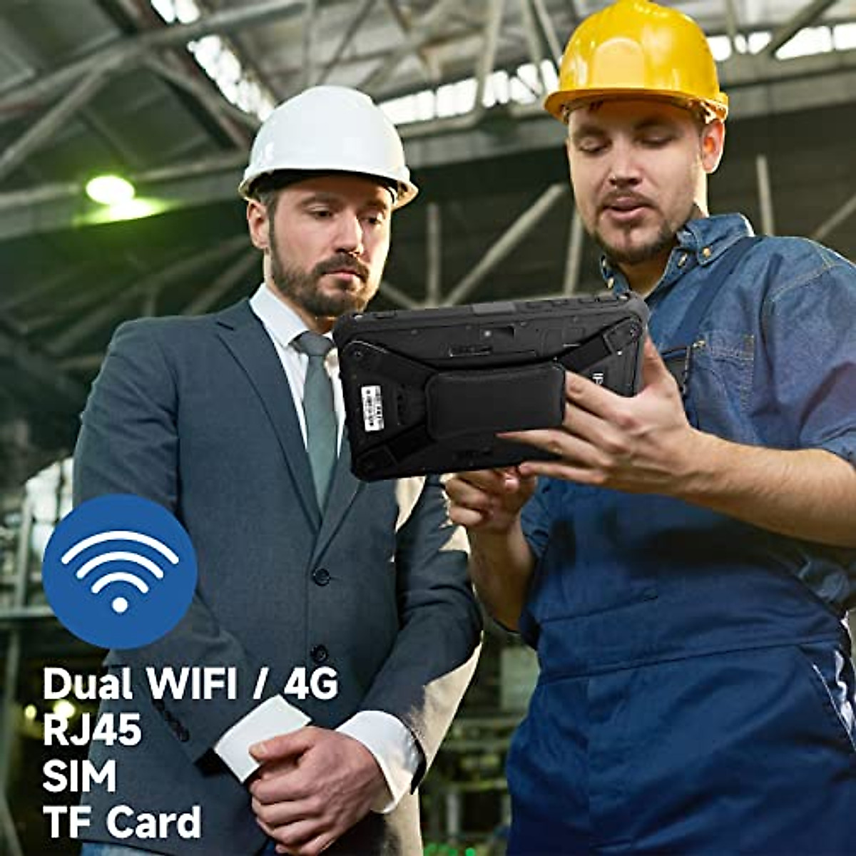 GHKJOK Rugged Windows Tablet 8-Inch 4G Windows 10 Tablet LTE with Removable Battery : IP67 Waterproof/GPS/Dual Wi-Fi/8500mAh 3.8V /Ethernet Port /4GB+64GB for Enterprise Field Mobility