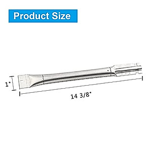 Plowo PN6281 SA5491 Stainless Steel Heat Plate and Burner Replacement for Kenmore Gas Grill Models 415.16128010, 415.1612801, G550-0006-W1, Charbroil 463235714, 464220511, 464220110, 4 Pack