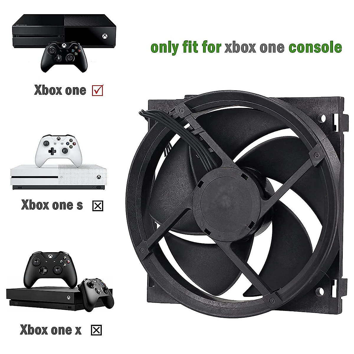 Amio Replacement Internal Cooling Fan for Xbox One