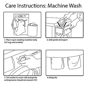 Machine Washable Solid Design Non-Slip Rubberback 2x6 Soft Shag Runner Rug for Hallway, Bedroom, Bathroom, Living Room, Kitchen, 2'2" x 6', Navy