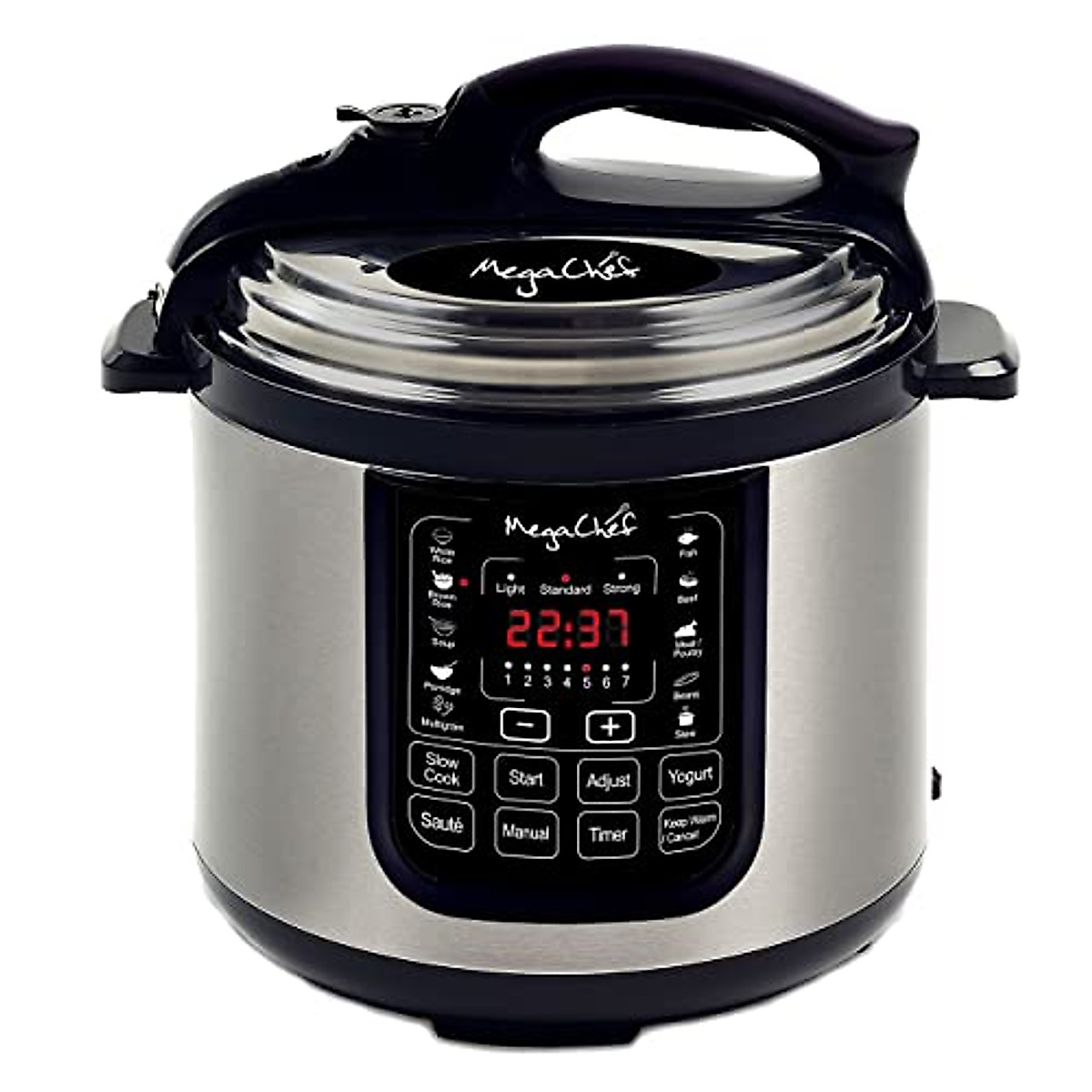 8 Quart Digital Pressure Cooker with 13 Pre-set Multi Function Features