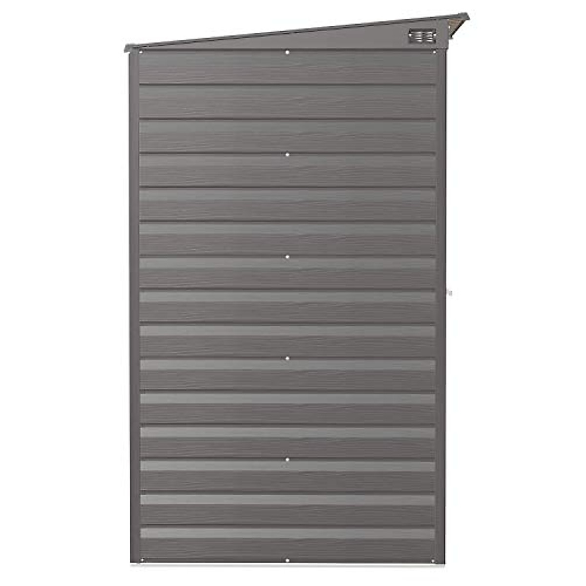 Arrow Shed Select 8' x 4' Outdoor Lockable Steel Storage Shed Building, Charcoal