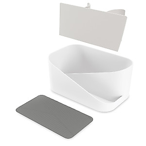 Umbra Glam Cosmetic and Accessory Organizer, Hair Tool, White