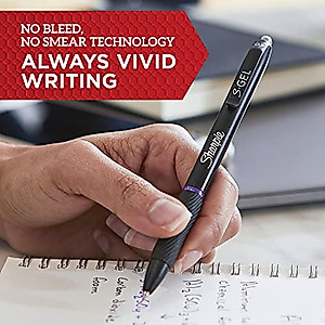 SHARPIE S-Gel, Gel Pens, Medium Point (0.7mm), Assorted Colors, 8 Count