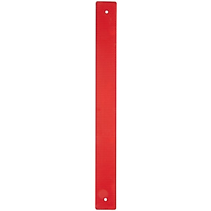 SmartSign - K-2192-R-DG-03x30 Reflective Sign Post Panel | 3" x 30" 3M Diamond Grade Reflective Aluminum Red