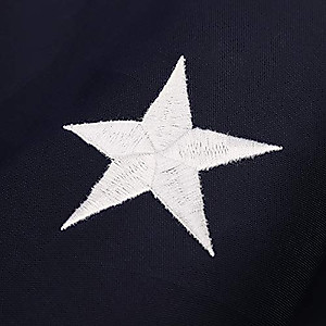 State of Texas + USA Flags 3x5 Feet Combo Pack - Embroidered 210D Nylon Flags with Sewn Panels