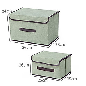 VALINK Baskets Set of 2 Storage Baskets for Organizing Large Fabric Storage Bins, Clothes Storage Organizer, Stackable Bins for Closet Storage Purple