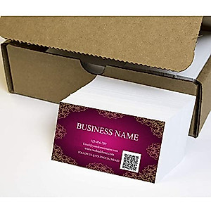 Custom Personalized Business Cards 500Pcs Double-sided color printing Business Cards can Add You Picture, Personalized Name Card No Additional Charge Size 3.5" X 2"