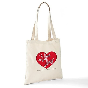 CafePress I Love Lucy: Logo Tote Bag Natural Canvas Tote Bag, Reusable Shopping Bag