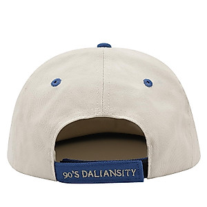 CLAPE Vintage Snapback Hat Flat Bill Baseball Cap Unstructured Trucker Cap Cotton Mountain Dad Hat Street Hip Hop Camp Hat