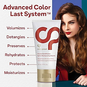 Colorproof Volume Conditioner for Women 1.7 Fl. Oz. Volume Conditioner, White Nectarine Scent, Travel Size Sulfate Free Conditioner