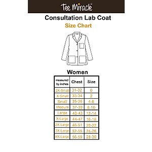 Custom Embroidered Womens Medical Laboratory Coats - Add Your Name or Text - Long Sleeve 3-Pocket Consultation Coats