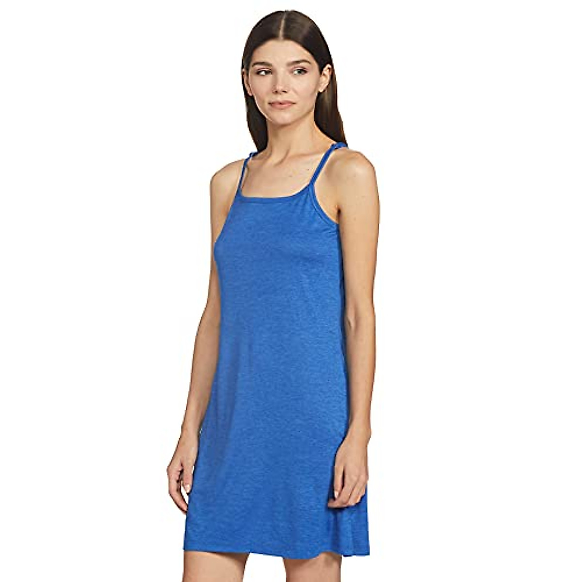 Stylore Nightgown for Women Soft Sleeveless Short Sleepwear Melange Blue XL