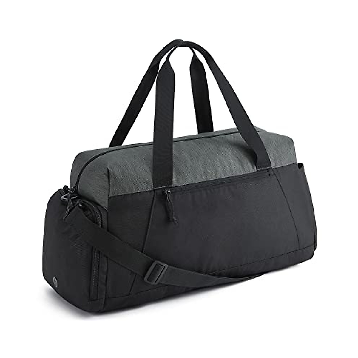 Gym Bags for Men Women, BAGSMART Foldable Sports Duffle Bag, Lightweight Travel Bag Weekender Duffel Bag With Shoe Compartment, Water Resistant Workout Duffle Sports Bag for Travel Fitness Yoga, Black