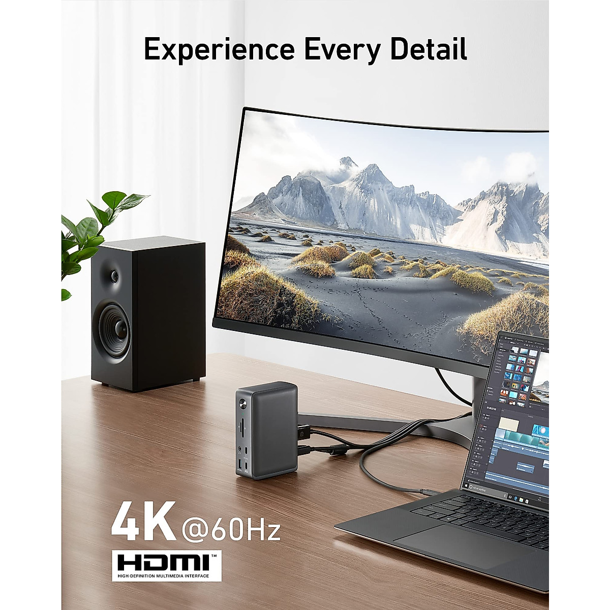Anker Docking Station, Anker 575 USB-C Docking Station (13-in-1), Triple Display, 4K HDMI, 10 Gbps USB-C and 5 Gbps USB-A Data, 85W Charging for Laptop, 18W Charging for Phone, Ethernet, Audio, SD 3.0