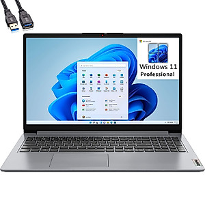 Lenovo 2023 Newest IdeaPad 1 Laptop, 15.6" FHD Display, Intel Pentium Silver N6000 up to 3.3GHz, 4GB RAM, 128GB SSD, 128GB eMMC, Intel UHD Graphics, Wi-Fi 6, Bluetooth, Windows 11 Home in S Mode