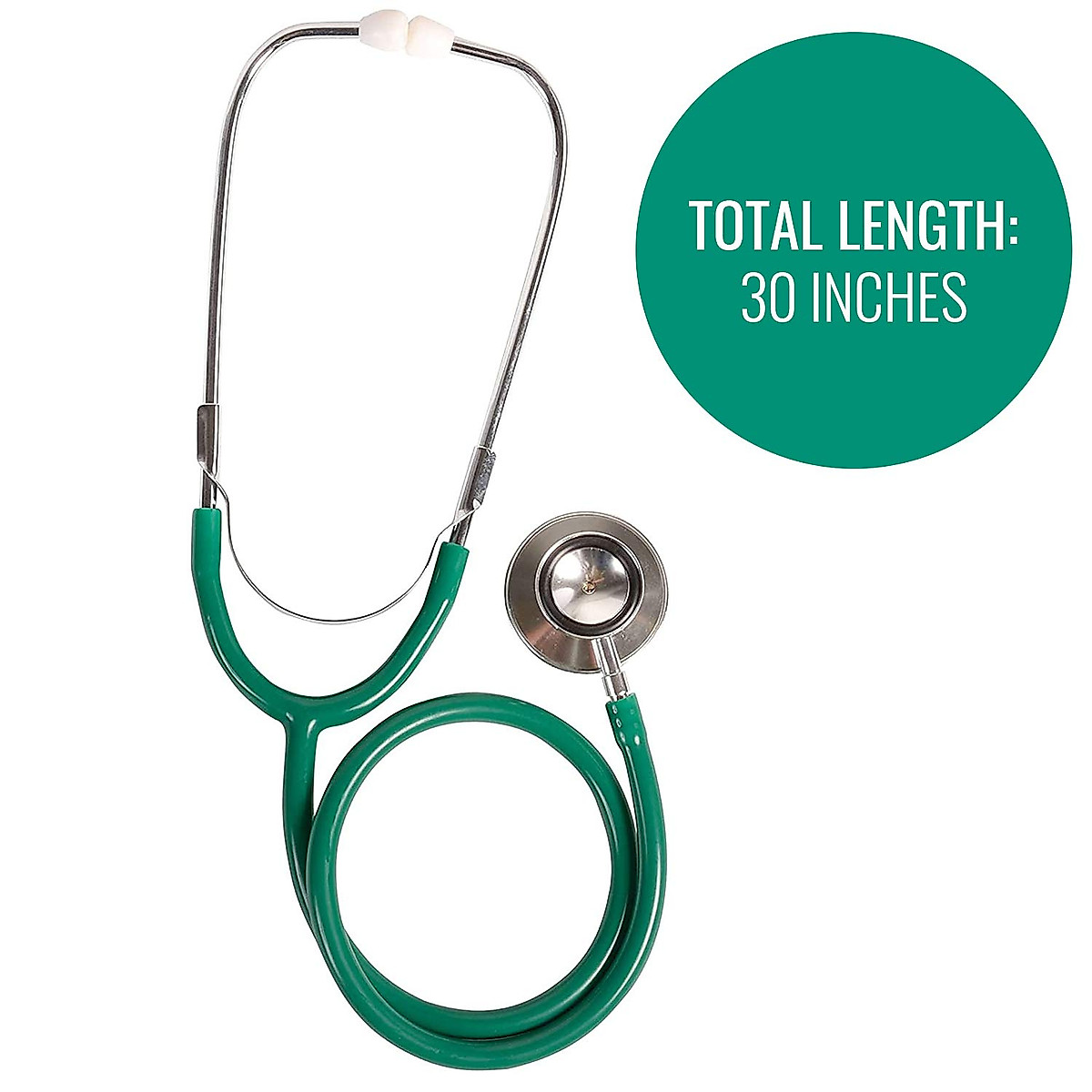 MABIS Spectrum Dual Head Lightweight Stethoscope, Hunter Green